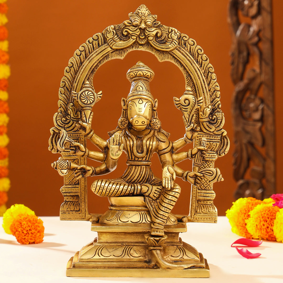 Brass Superfine Varahi Devi Idol (13 Inch) – Velan Store