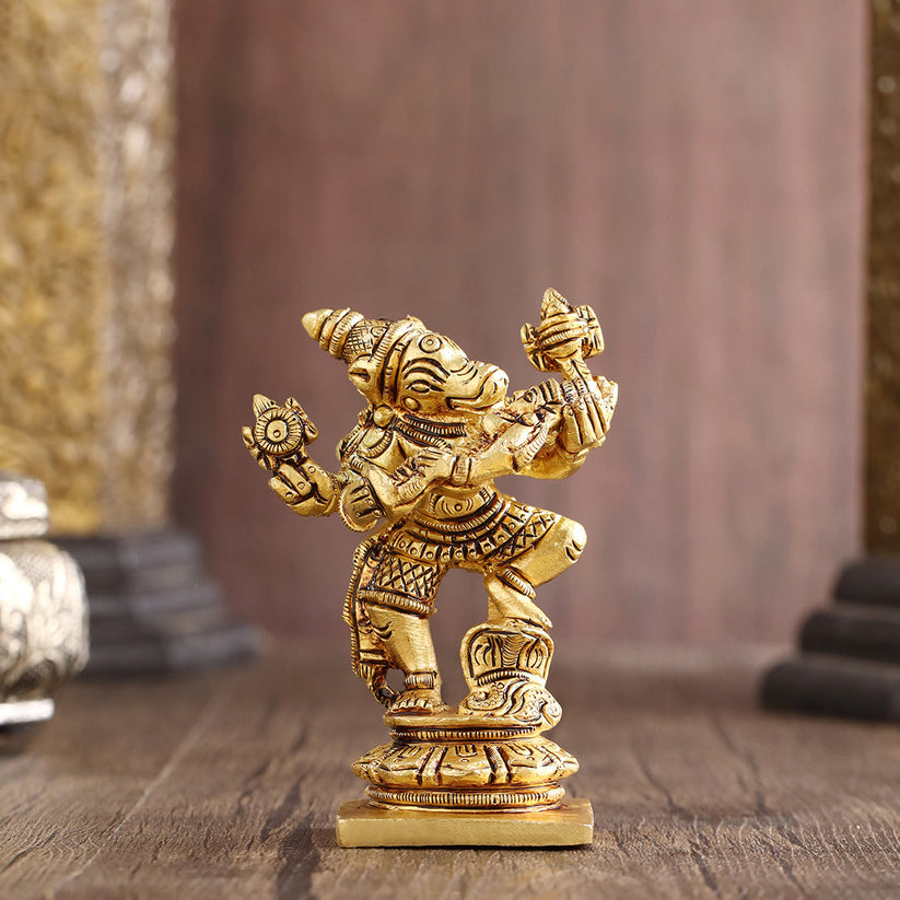 Brass Standing Varaha Lakshmi Idol (3.5 Inch) – Velan Store