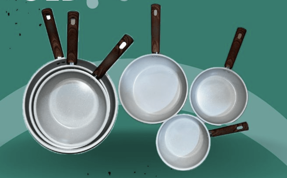 iron fry pan powder coated suitable for both induction & gas stove ...
