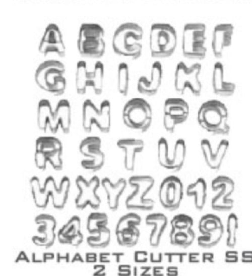 Cake Decor 36pcs/Set Stainless Steel Alphabet Letters & Numbers Baking ...