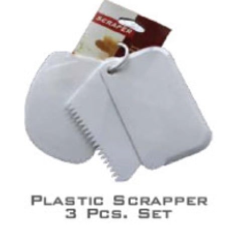 plastic scrapper 3 pcs set cake making tool – Velan Store